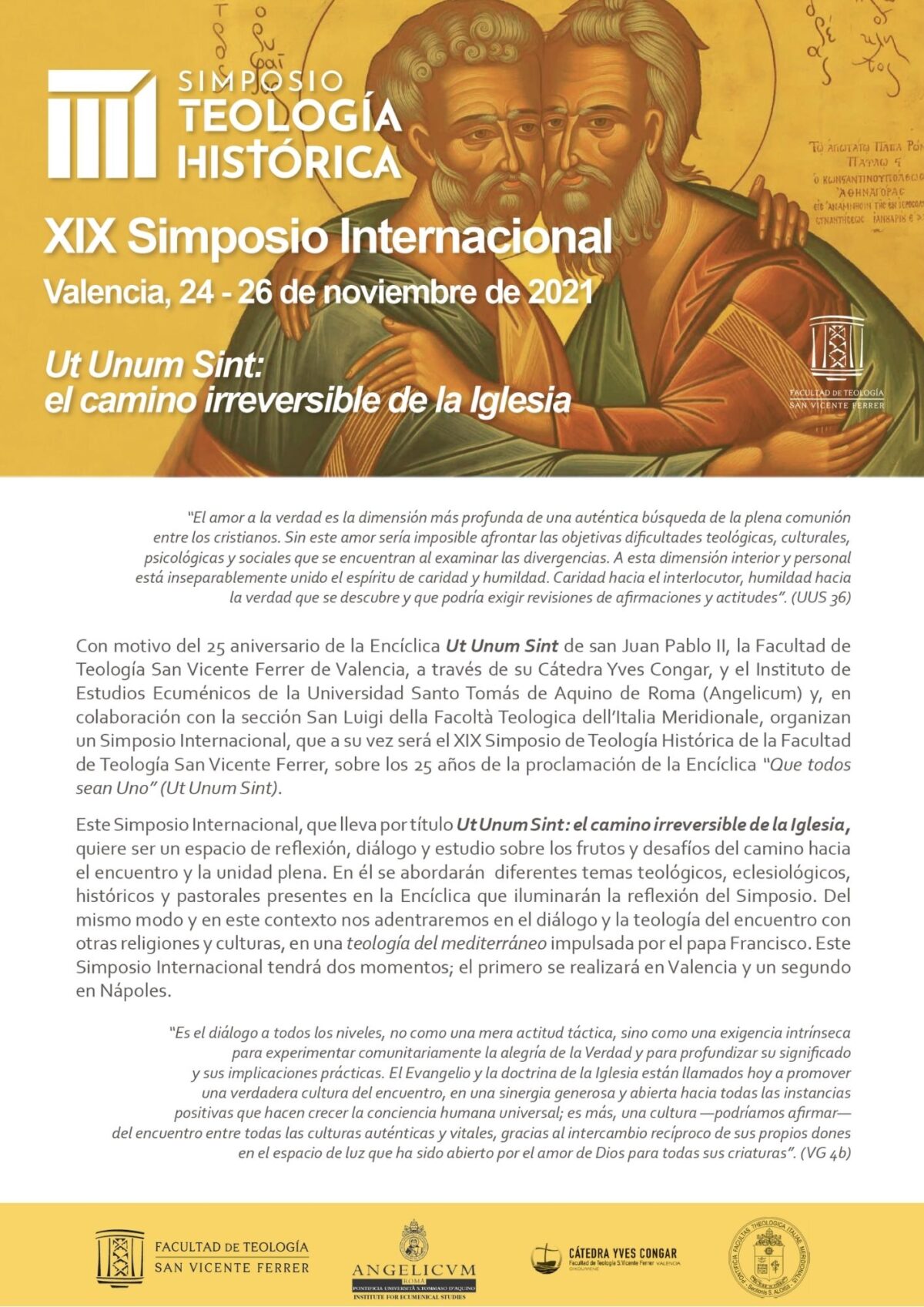 Programa del XIX Simposio de Teología Histórica – Facultad de Teología ... Programa del XIX Simposio de Teología Histórica – Facultad de Teología ...