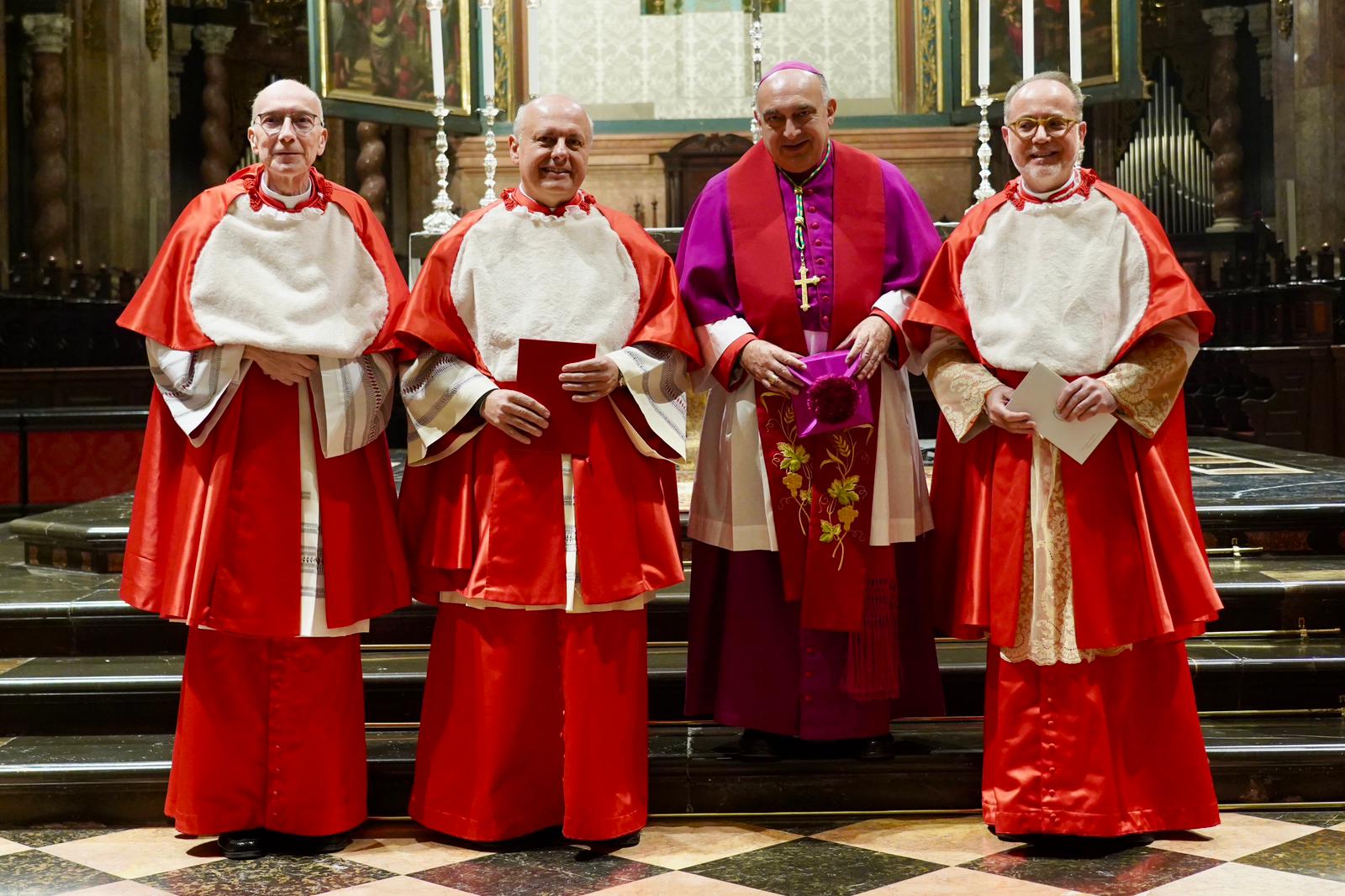 El decano Santiago Pons y los profesores Mariano Trenco y Jaime ...
